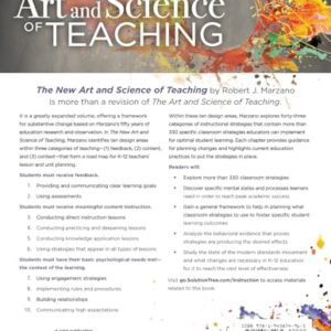 The New Art and Science of Teaching (More Than Fifty New Instructional Strategies for Academic Success) (The New Art and Science of Teaching Book Series)