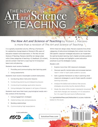 The New Art and Science of Teaching (More Than Fifty New Instructional Strategies for Academic Success) (The New Art and Science of Teaching Book Series)