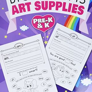 100 Sight Words Kindergarten Workbook Ages 4-6: A Whimsical Learn to Read & Write Adventure Activity Book for Kids with Unicorns, Mermaids, & More: ... Flash Cards! (Learning Activities Workbooks)