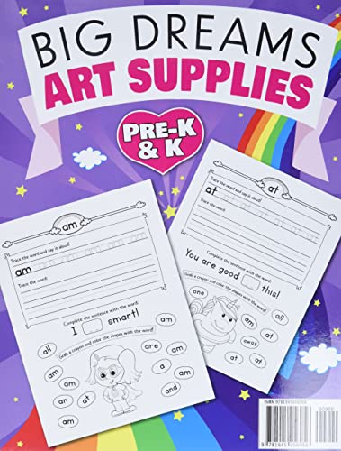 100 Sight Words Kindergarten Workbook Ages 4-6: A Whimsical Learn to Read & Write Adventure Activity Book for Kids with Unicorns, Mermaids, & More: ... Flash Cards! (Learning Activities Workbooks)