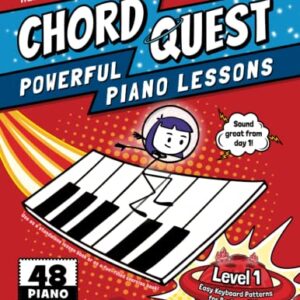 Chord Quest Powerful Piano Lessons Level 1: Easy Keyboard Patterns for Beginner Kids (Meridee Winters Chord Quest)