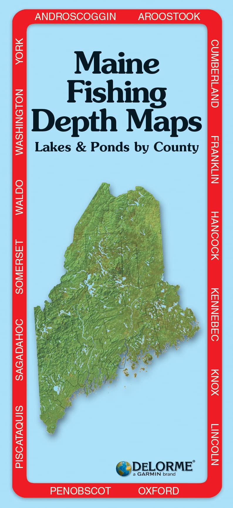 Delorme Maine Fishing Depth Maps