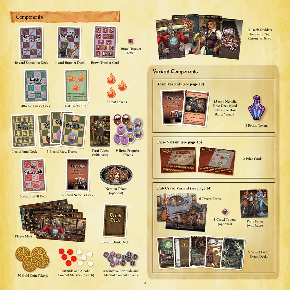 Slugfest Games: Red Dragon Inn 8, The Pub Crawl, Five New Characters, Can be Played with All Expansions, New Prize Cards Inside, For Ages 13 and up