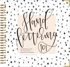 hand lettering 101: a step-by-step calligraphy workbook for beginners (gold spiral-bound workbook with gold corner protectors) (modern calligraphy)