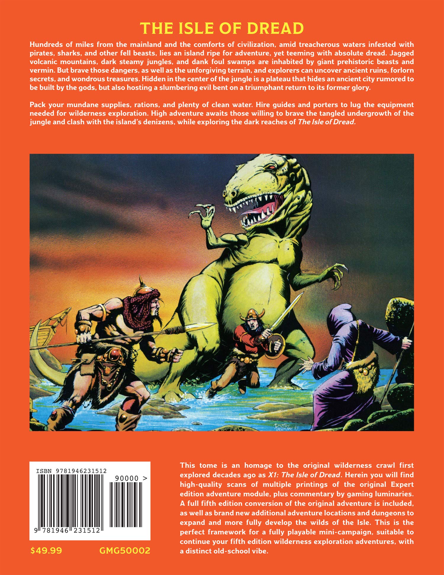 Goodman Games Original Adventures Reincarnated #2 - The Isle of Dread RPG for Adults, Family and Kids 13 Years Old and Up (5E Adventure, Hardback RPG)