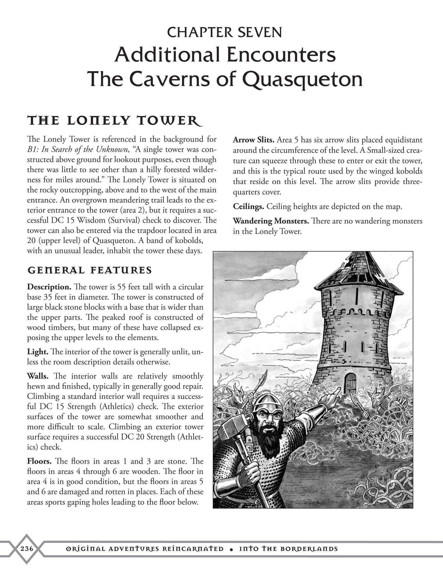 Goodman Games, Inc. Goodman Games Original Adventures Reincarnated #1 - Into The Borderlands RPG for Adults, Family and Kids 13 Years Old and Up (5E Adventure, Hardback RPG)