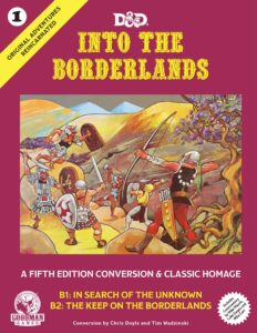 goodman games, inc. goodman games original adventures reincarnated #1 - into the borderlands rpg for adults, family and kids 13 years old and up (5e adventure, hardback rpg)