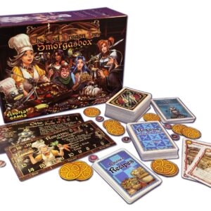 Slugfest Games: Red Dragon Inn: Smorgasbox, Expansion, Includes Roobted Version of this Product, with Five New Games, For Ages 13 and up