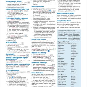 Microsoft Outlook 365 Mail, Calendar, People, Tasks, Notes Quick Reference - Windows Version (Cheat Sheet of Instructions, Tips & Shortcuts - Laminated Guide)