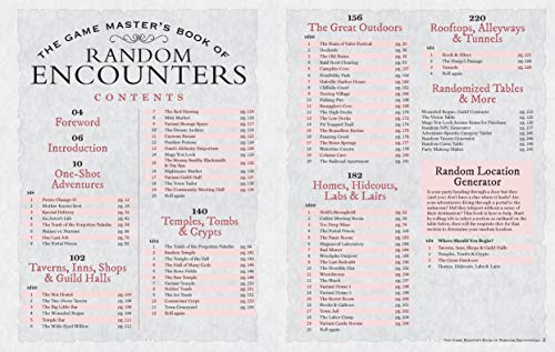 The Game Master's Book of Random Encounters: 500+ customizable maps, tables and story hooks to create 5th edition adventures on demand (The Game Master Series)