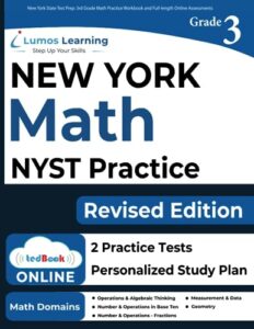 new york state test prep: 3rd grade math practice workbook and full-length online assessments: nyst study guide (nyst by lumos learning)