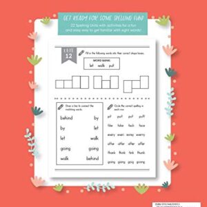 Sight Words and Spelling Workbook for Kids Ages 6-8: Learn to Write and Spell Essential Words | Kindergarten Workbook, 1st Grade Workbook and 2nd ... | Reading & Phonics Activities + Worksheets