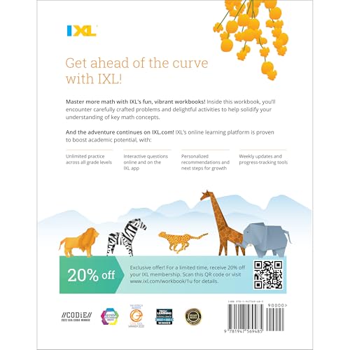 IXL The Ultimate 1st Grade Math Workbook, First Grade Math Workbook Covering Addition, Subtraction, Place Value, Geometry, and More 1st Grade Math, Math Workbook Grade 1 (IXL Ultimate Workbooks)