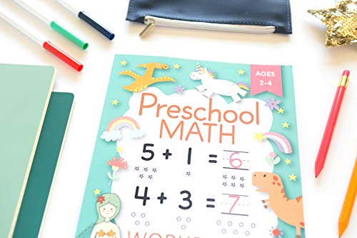 Preschool Math Workbook for Toddlers Ages 2-4: Beginner Math Preschool Learning Book with Number Tracing and Matching Activities for 2, 3 and 4 year olds and kindergarten prep