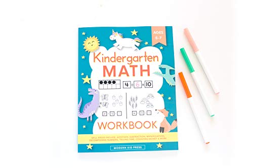 Kindergarten Math Workbook: Kindergarten and 1st Grade Workbook Age 5-7 | Homeschool Kindergarteners | Addition and Subtraction Activities + Worksheets