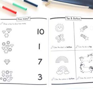 Preschool Math Workbook for Toddlers Ages 2-4: Beginner Math Preschool Learning Book with Number Tracing and Matching Activities for 2, 3 and 4 year olds and kindergarten prep