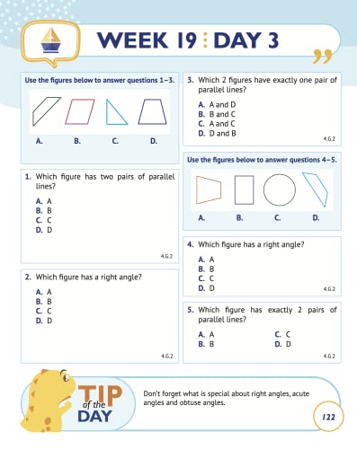 4th Grade Common Core Math: Daily Practice Workbook - Part I: Multiple Choice | 1000+ Practice Questions and Video Explanations | Argo Brothers (Next Generation Learning Standards Aligned (NGSS))