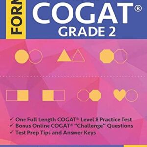 Practice Test for the CogAT Grade 2 Form 7 Level 8: Gifted and Talented Test Preparation Second Grade; CogAT 2nd grade; CogAT Grade 2 books, Cogat Test Prep Level 8, Cognitive Abilities Test,