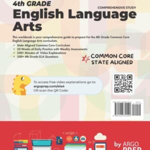 4th Grade Common Core ELA (English Language Arts): Daily Practice Workbook | 300+ Practice Questions and Video Explanations | Common Core State ... Standards Aligned (NGSS) ELA Workbooks)