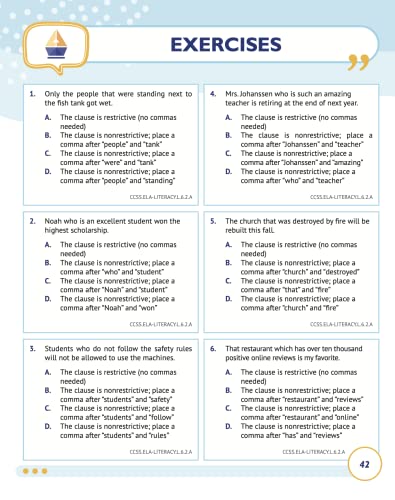 6th Grade Common Core ELA (English Language Arts): Daily Practice Workbook | 300+ Practice Questions and Video Explanations | Common Core State ... Standards Aligned (NGSS) ELA Workbooks)