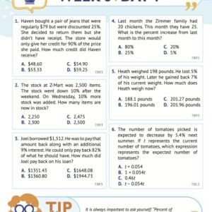 7th Grade Common Core Math: Daily Practice Workbook - Part I: Multiple Choice | 1000+ Practice Questions and Video Explanations | Argo Brothers (Next Generation Learning Standards Aligned (NGSS))