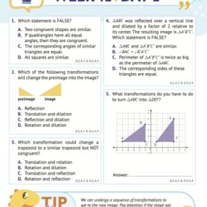 8th Grade Common Core Math: Daily Practice Workbook | 1000+ Practice Questions and Video Explanations | Argo Brothers (Next Generation Learning Standards Aligned (NGSS))