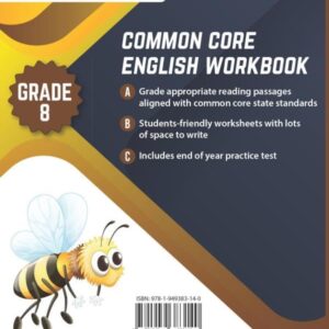 Common Core English Workbook: Grade 8 English