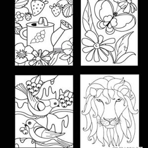 Large Print Coloring Book: Easy Patterns for Adults