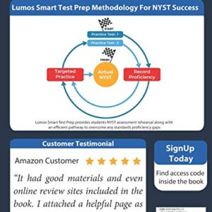 New York State Test Prep: 5th Grade Math Practice Workbook and Full-length Online Assessments: NYST Study Guide (NYST by Lumos Learning)