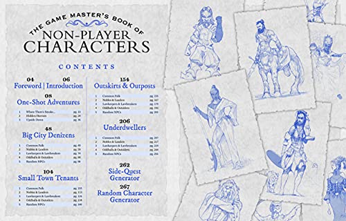 The Game Master's Book of Non-Player Characters: 500+ unique bartenders, brawlers, mages, merchants, royals, rogues, sages, sailors, warriors, weirdos ... RPG adventures (The Game Master Series)