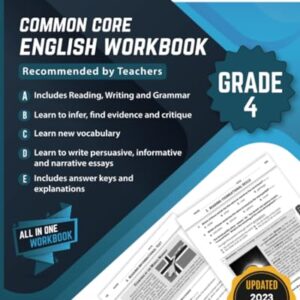 Common Core English Workbook: Grade 4 English