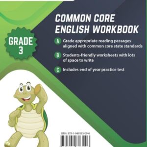 Common Core English Workbook: Grade 3 English