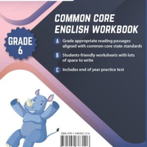 Common Core English Workbook: Grade 6 English