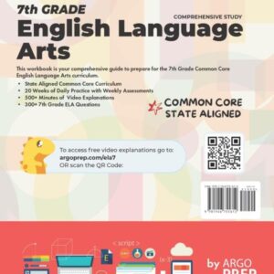 7th Grade Common Core ELA (English Language Arts): Daily Practice Workbook | 300+ Practice Questions and Video Explanations | Common Core State ... Standards Aligned (NGSS) ELA Workbooks)