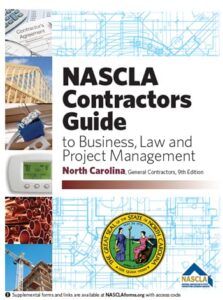 north carolina - nascla contractors guide to business, law and project management, 9th edition spiral-bound