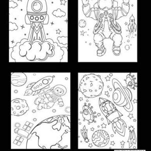 Space Coloring Book for Kids (Children's Coloring Books)