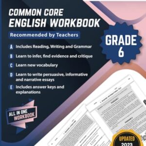 Common Core English Workbook: Grade 6 English