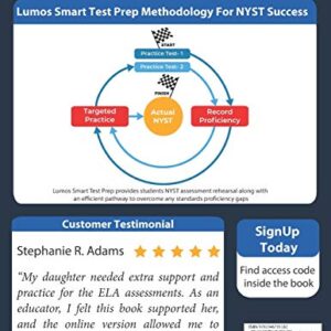 New York State Test Prep: Grade 5 English Language Arts Literacy (ELA) Practice Workbook and Full-length Online Assessments: NYST Study Guide (NYST by Lumos Learning)