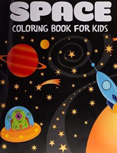 space coloring book for kids (children's coloring books)