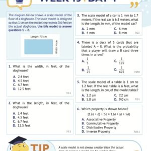 7th Grade Common Core Math: Daily Practice Workbook - Part I: Multiple Choice | 1000+ Practice Questions and Video Explanations | Argo Brothers (Next Generation Learning Standards Aligned (NGSS))