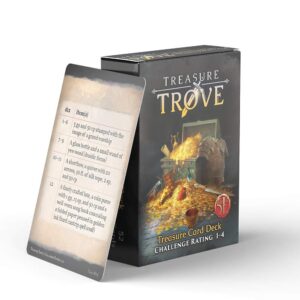 nord games dungeons and dragons 5th edition deck of cards – treasure trove level 1-4 52 cards - games for adults and kids – dnd books – gaming accessories - compatible with d&d 5e