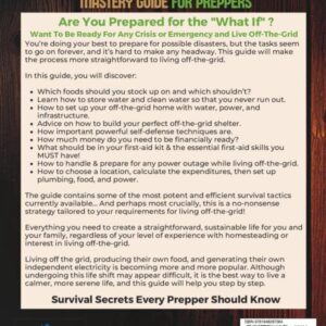 Off-Grid Living Mastery Guide For Preppers: The 4 Pillars: Water, Food, Shelter & Power - How to Have Confidence with Off-Grid Living, Self-Defence & ... Be Prepared for the "What If Scenarios"