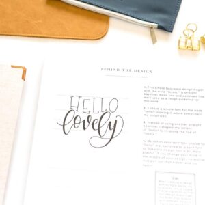 Pretty Simple Lettering: A Step-by-Step Hand Lettering and Modern Calligraphy Workbook for Beginners (Premium Spiral-Bound Hardcover)