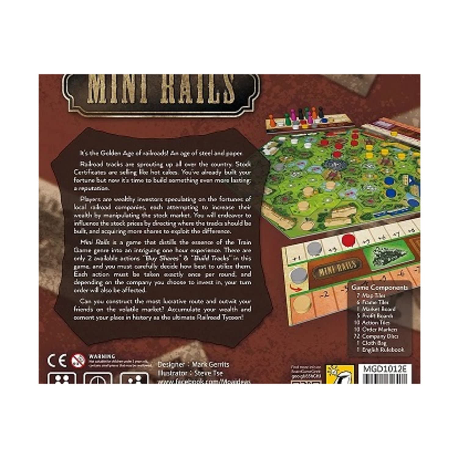 Tasty Minstrel Games Mini Rails, Multi-Colored