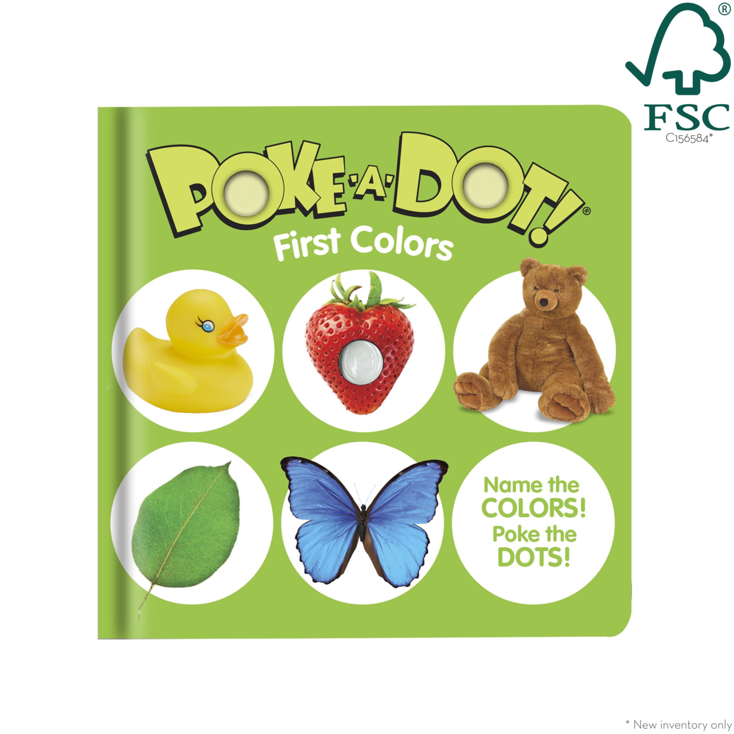 Melissa & Doug Children’s Book – Poke-a-Dot: First Colors (Board Book with Buttons to Pop)