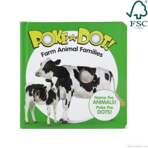 Melissa & Doug Children’s Book – Poke-a-Dot: Farm Animal Families (Board Book with Buttons to Pop)