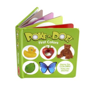 melissa & doug children’s book – poke-a-dot: first colors (board book with buttons to pop)