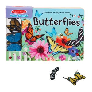 melissa & doug children’s book - play-alongs: butterflies (10 pages, 6 butterfly toys)