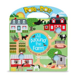 melissa & doug children’s book – poke-a-dot: all around sunny farm