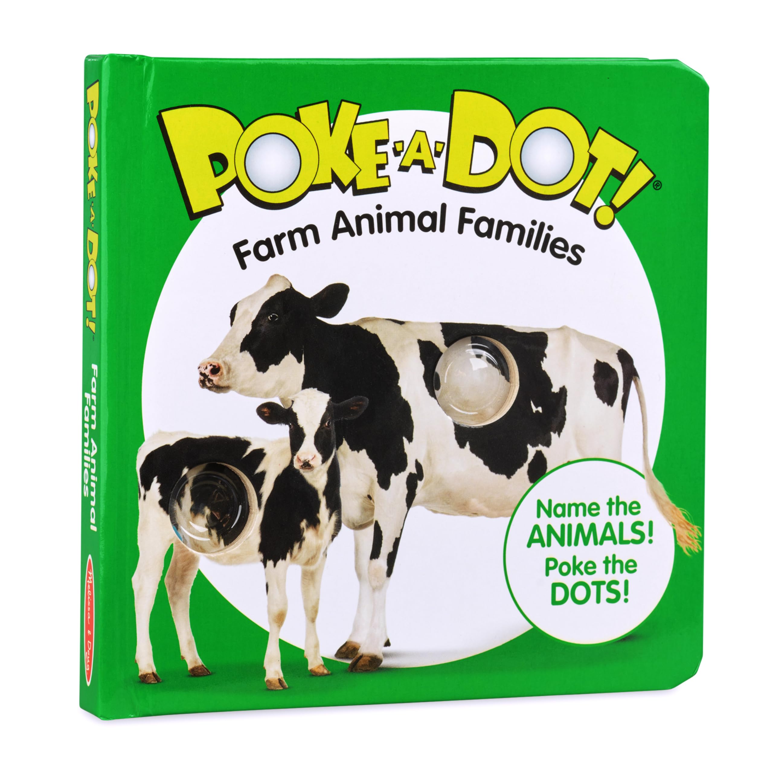 Melissa & Doug Children’s Book – Poke-a-Dot: Farm Animal Families (Board Book with Buttons to Pop)